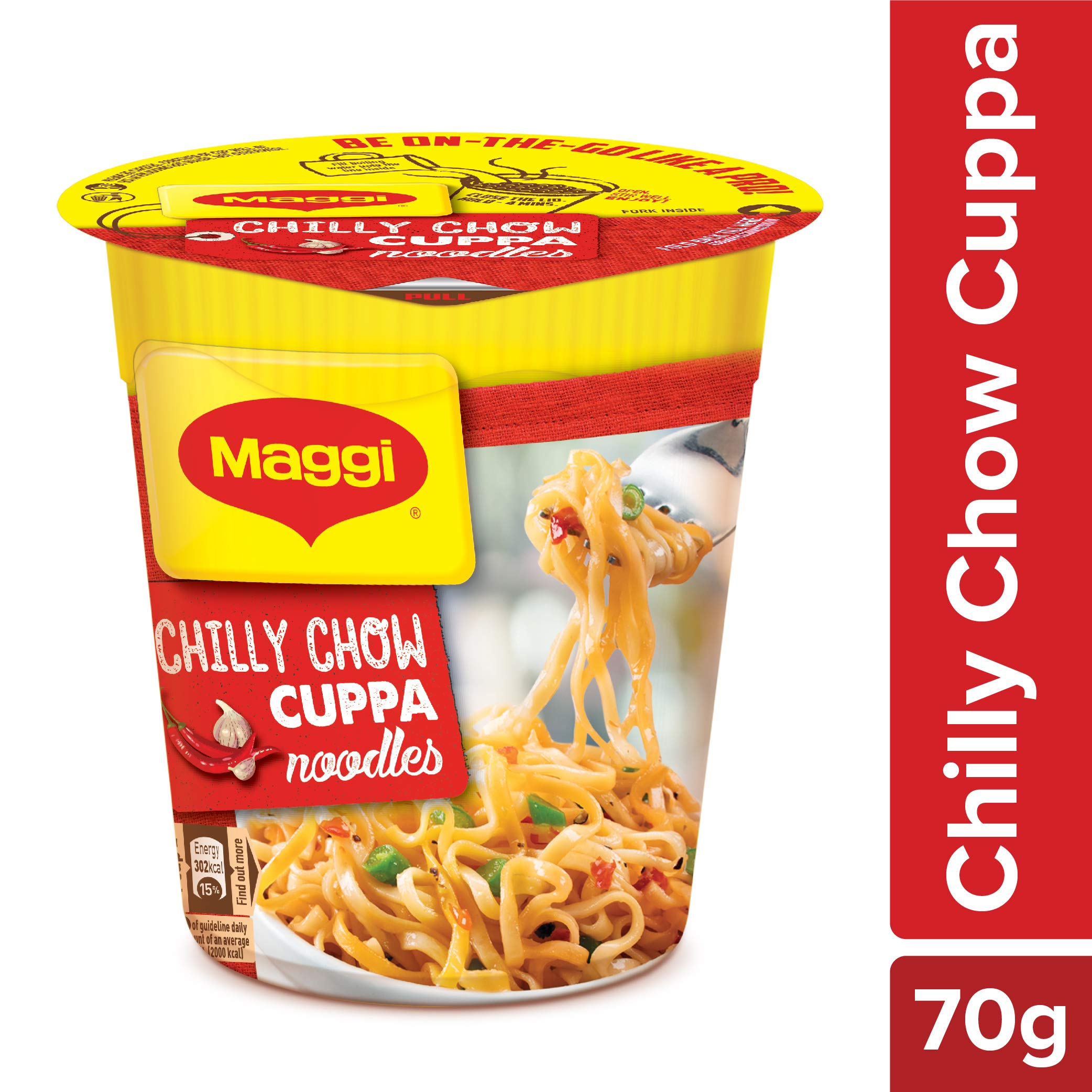 Maggi Chilli Chow Cuppa Noodles 70g- Baifo.me