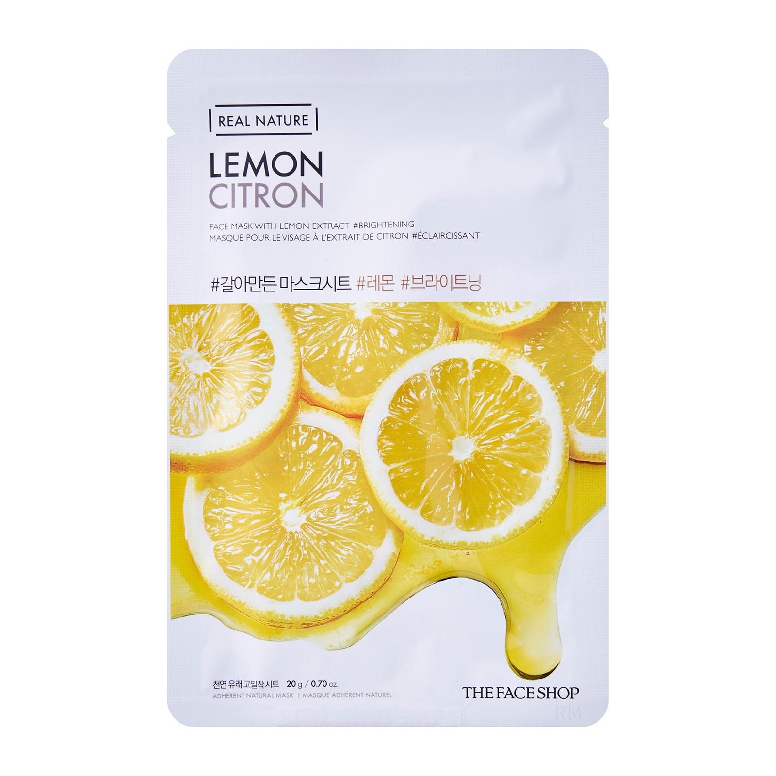 The Face Shop - Real Nature Lemon Face Mask 04 Sheets- Baifo.me
